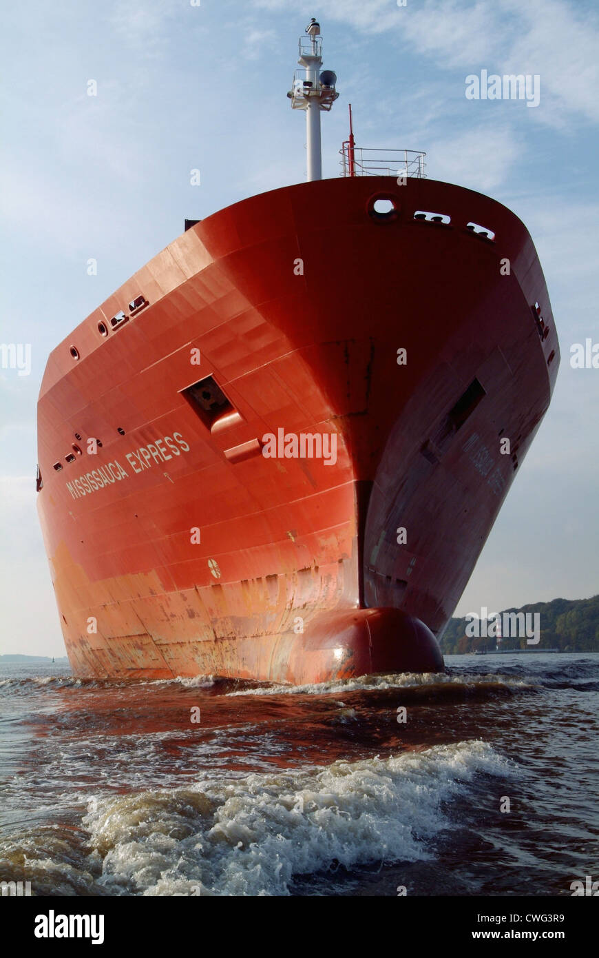 Hamburg, a container ship of Mississauga Express class of the Hapag ...