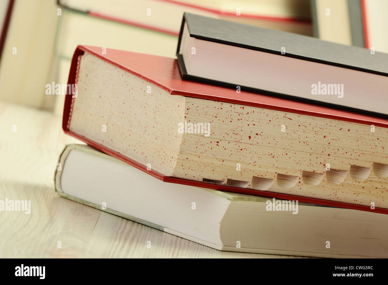 Composition with books on the table Stock Photo - Alamy