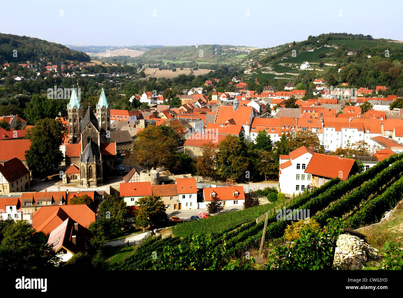 Freyburg, look at the vintage town Stock Photo - Alamy