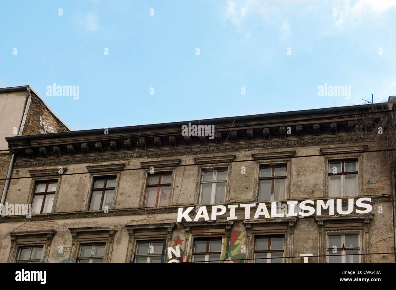 Berlin, writing at a ruin Stock Photo - Alamy