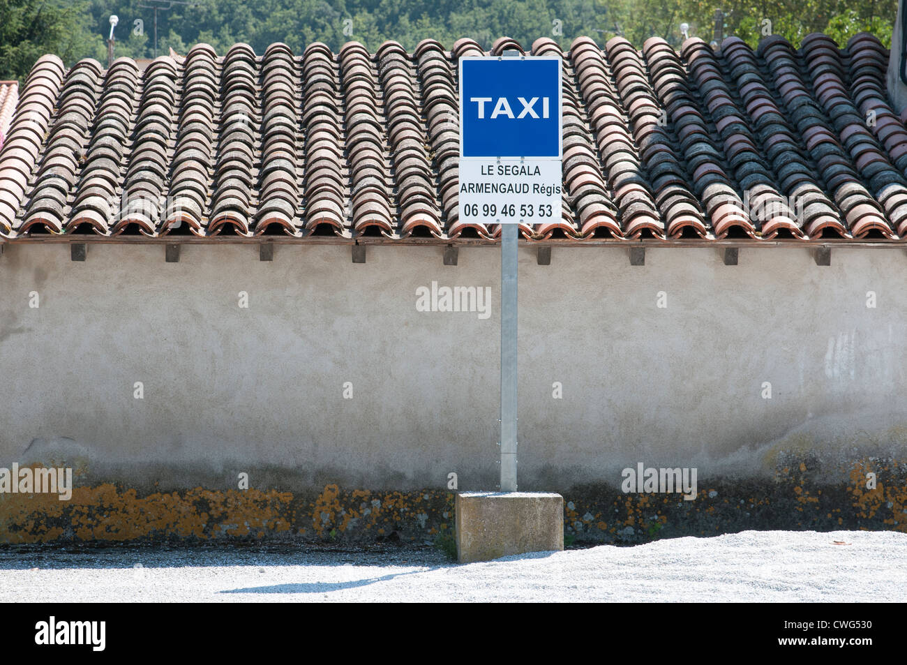 Taxi stand in rural France Stock Photo - Alamy