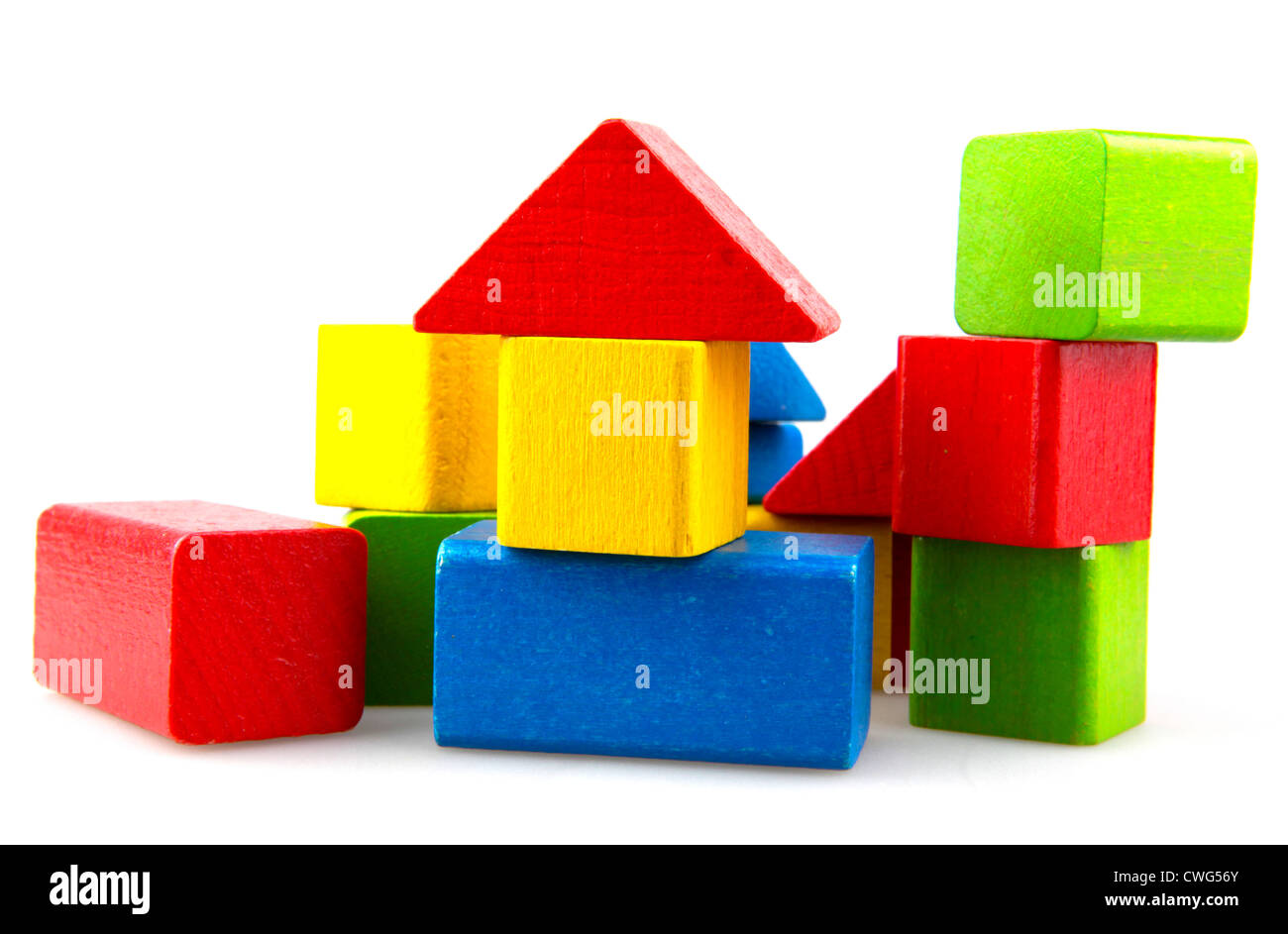 Five colored block Cut Out Stock Images & Pictures - Alamy