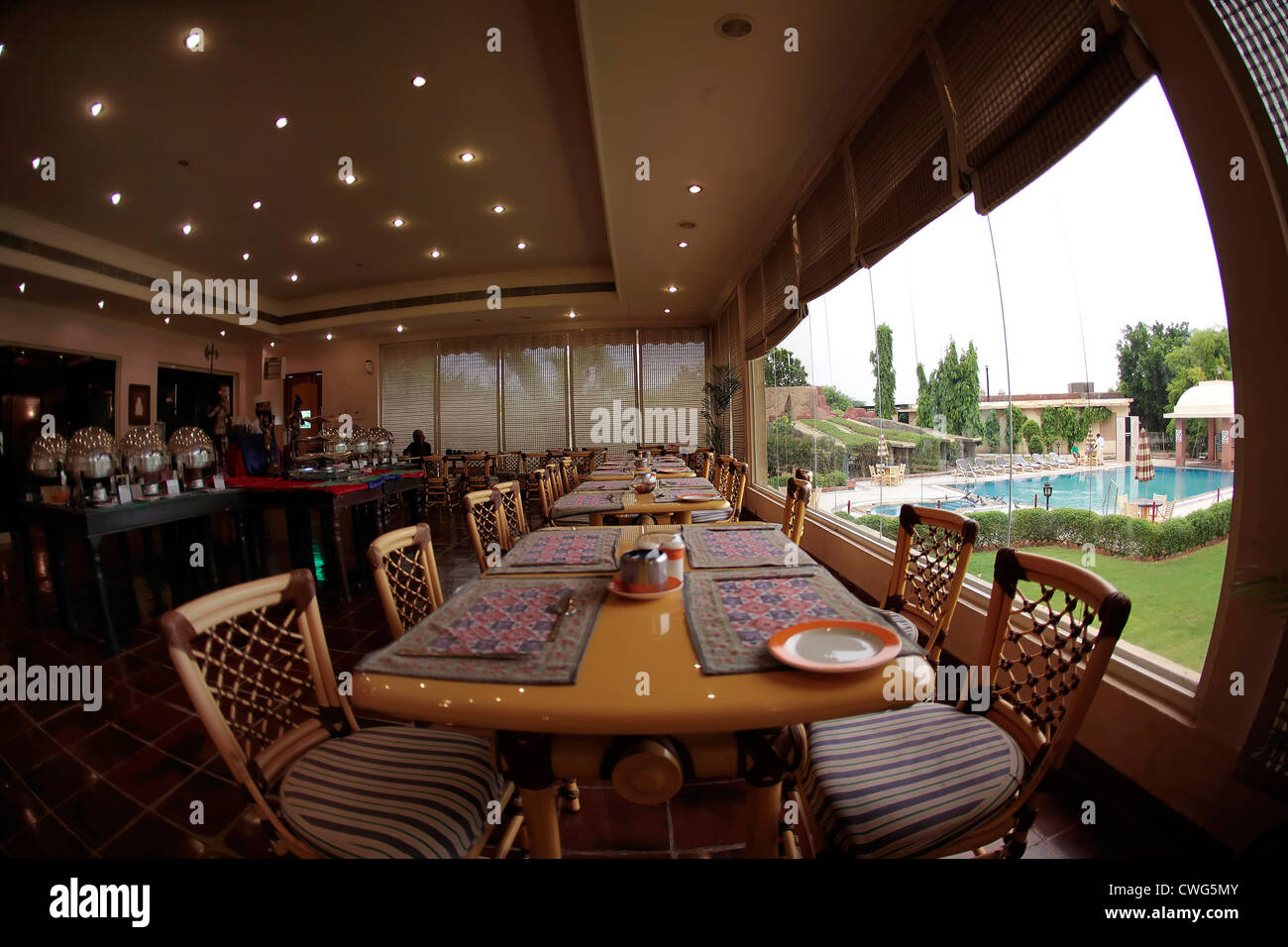 Decorated dining tablet Stock Photo - Alamy