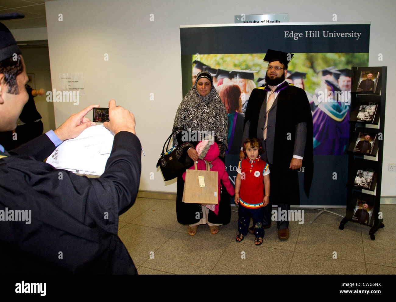 Edge Hill University Graduation day for mature Muslim student with his ...