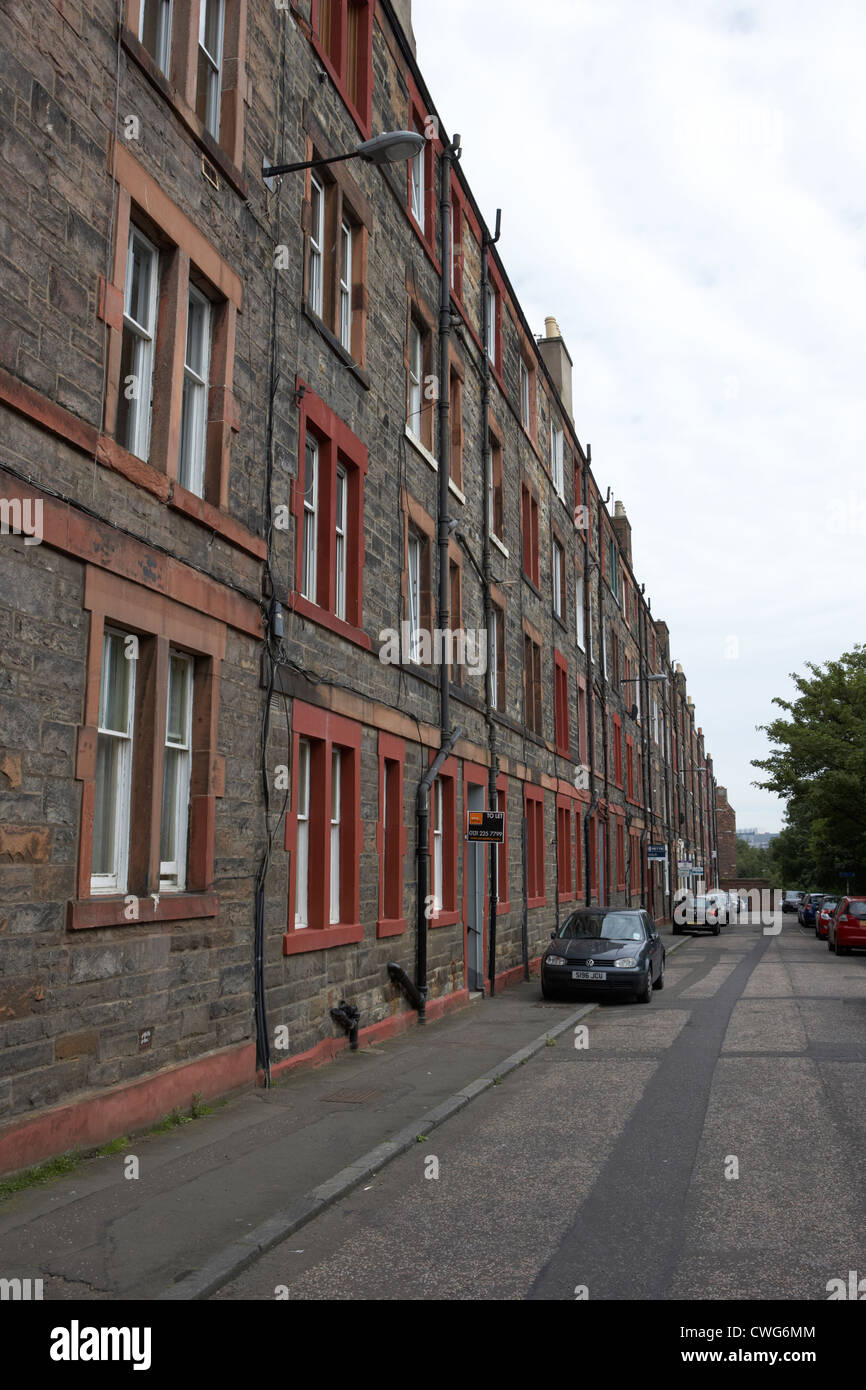 Edinburgh houses row hi-res stock photography and images - Alamy