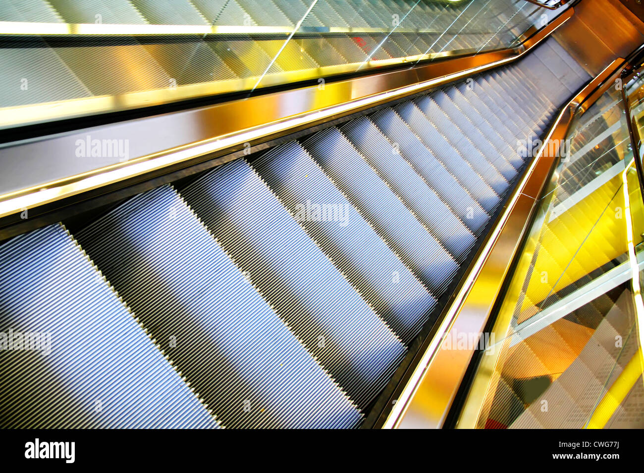 Photo of a modern escalator Stock Photo - Alamy