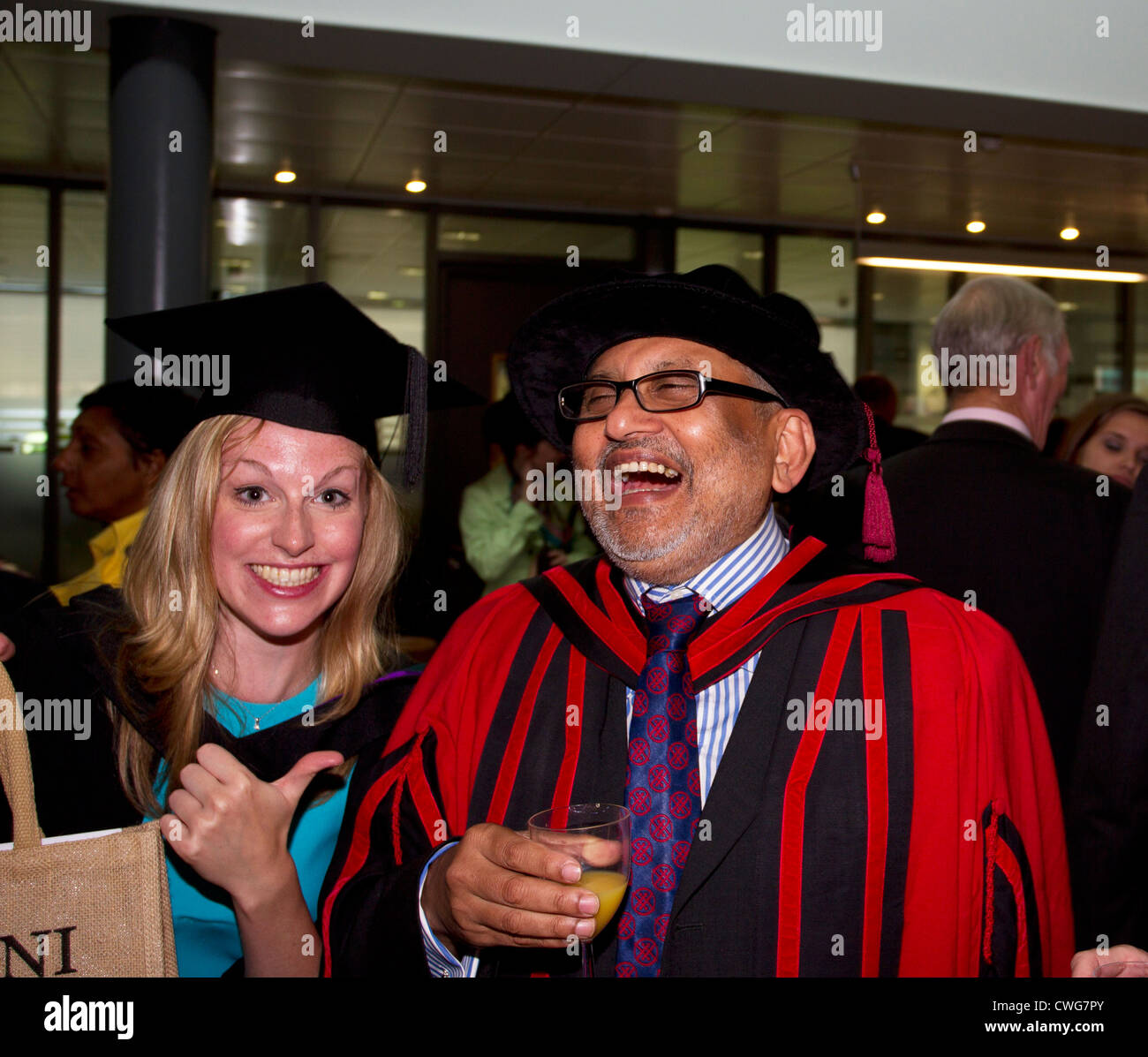 Edge Hill University Ormskirk, Student with her tutor on graduation ...