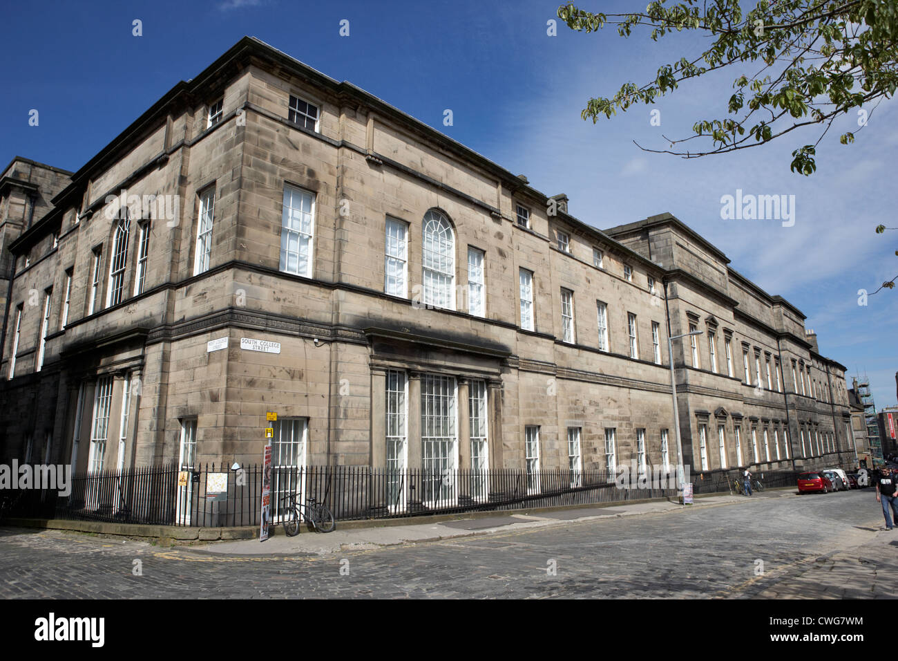 university of edinburgh old college building, scotland, uk, united ...