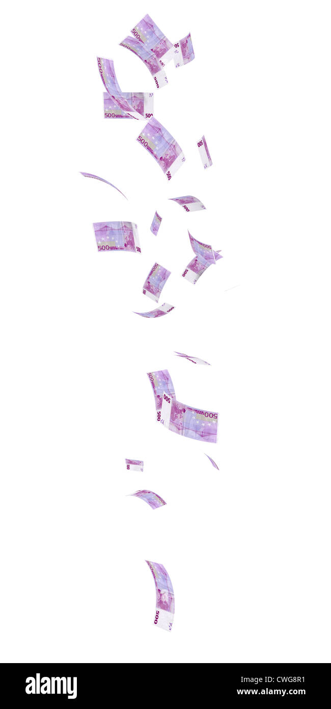 It`s raining Euro notes Stock Photo - Alamy