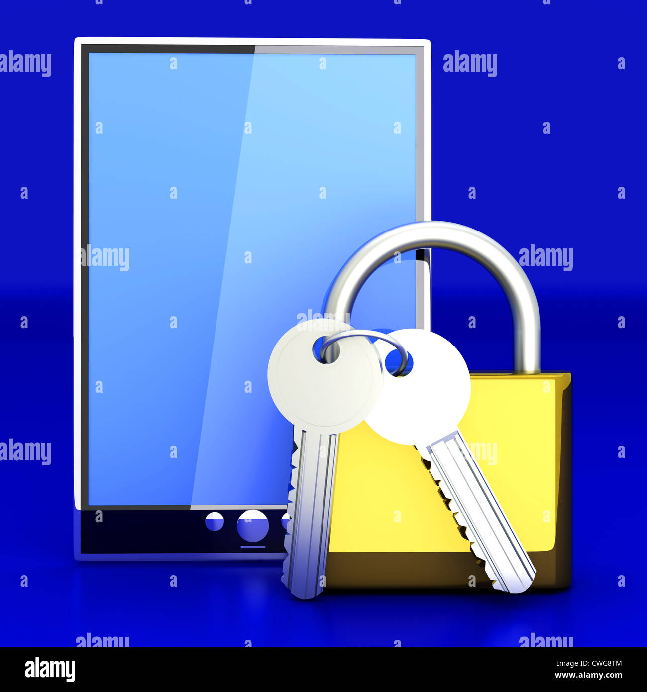A secure Tablet PC Stock Photo - Alamy