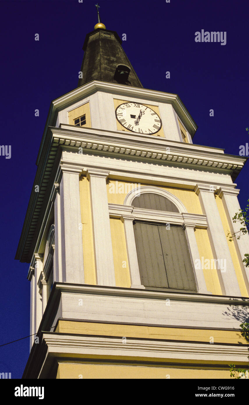 Clock tower of the Old Church (Vanha kirkko) which was designed by Carl ...