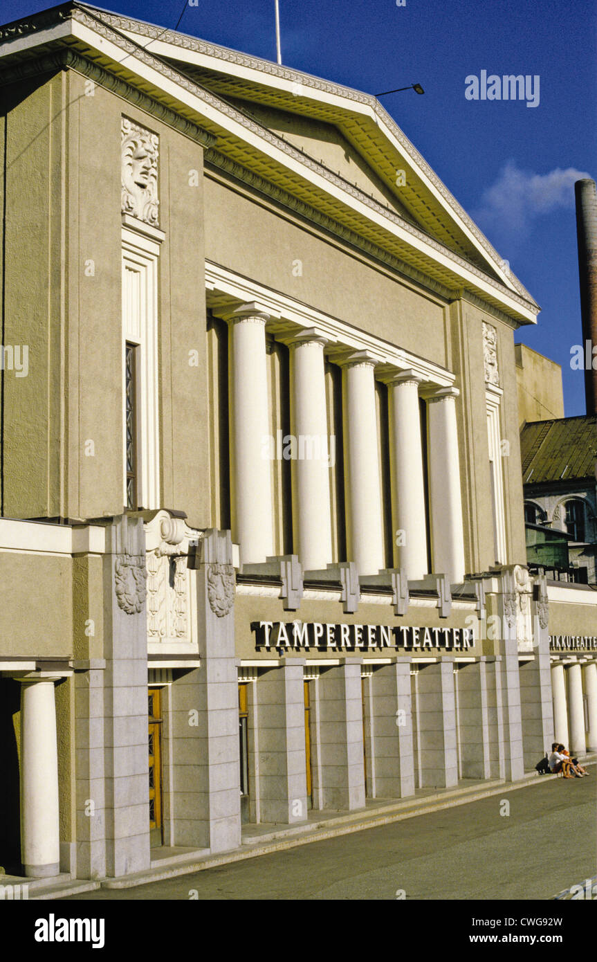 Main entrance to the 1913 Tampere Theatre building (Tampereen Teatteri ...