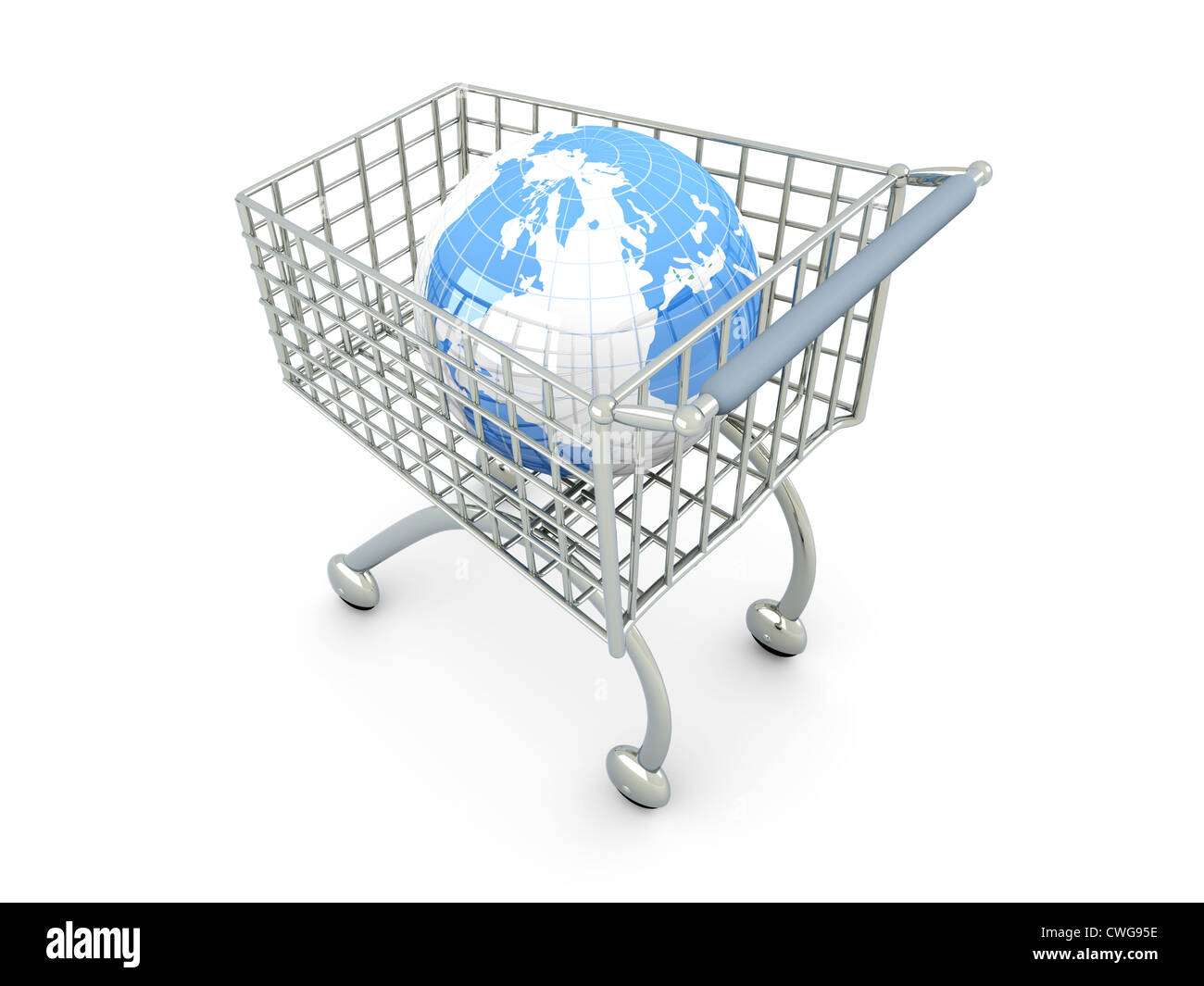 Shopping world map Cut Out Stock Images & Pictures - Alamy