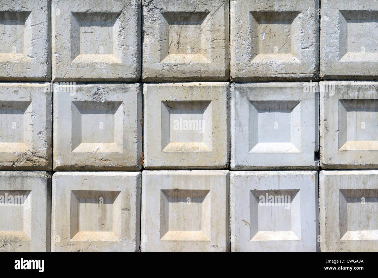 Stack of concrete blocks Stock Photo - Alamy