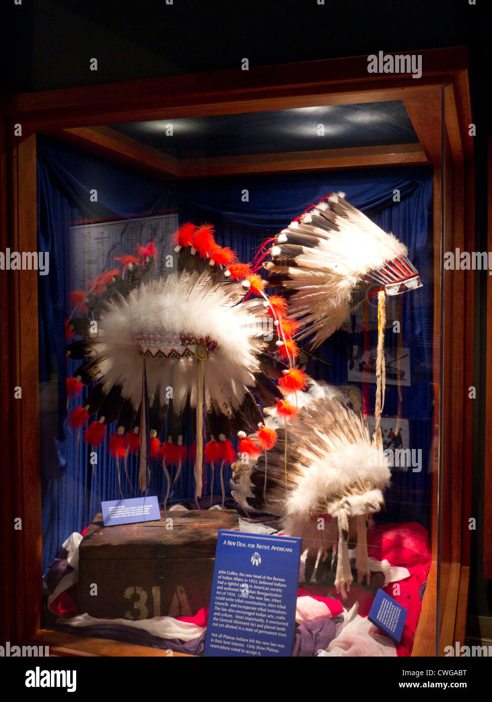 Display of central Oregon Native Americans, (Indian) lifestyle at the ...