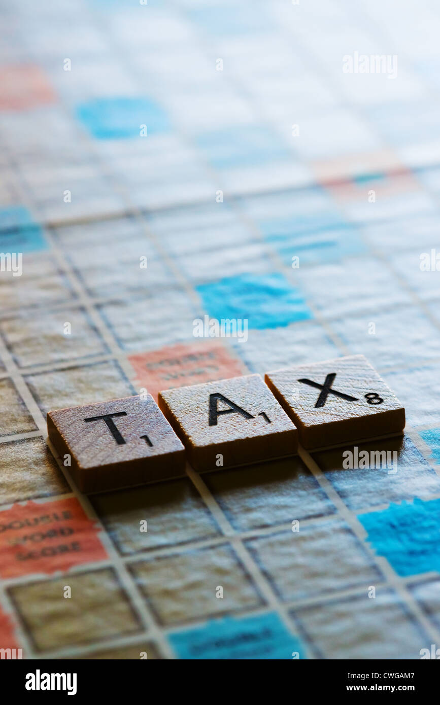 Tax word hi-res stock photography and images - Alamy