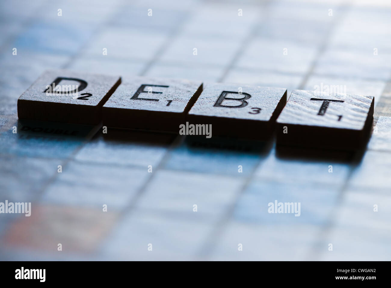 Letter tiles spelling the word Stock Photo - Alamy