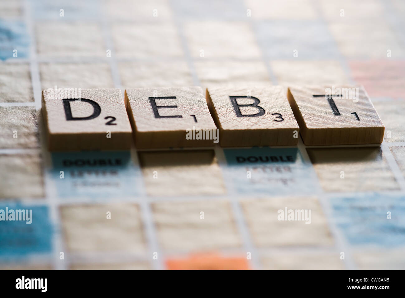 Letter tiles spelling the word Stock Photo - Alamy