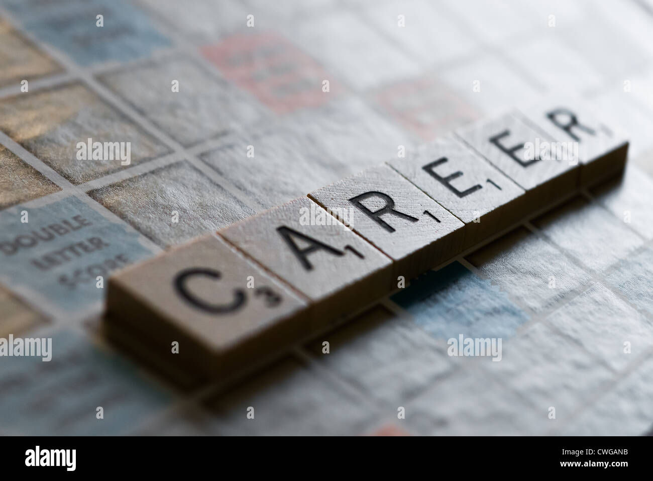 Letter tiles spelling the word Stock Photo - Alamy