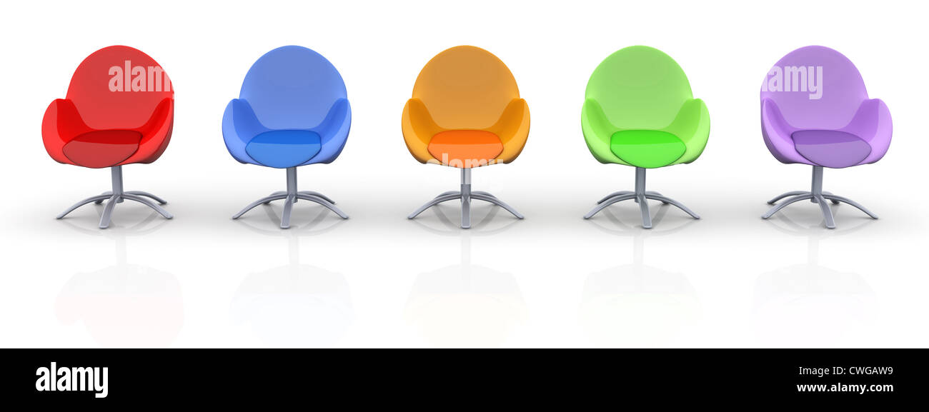 A group of design chairs Stock Photo - Alamy