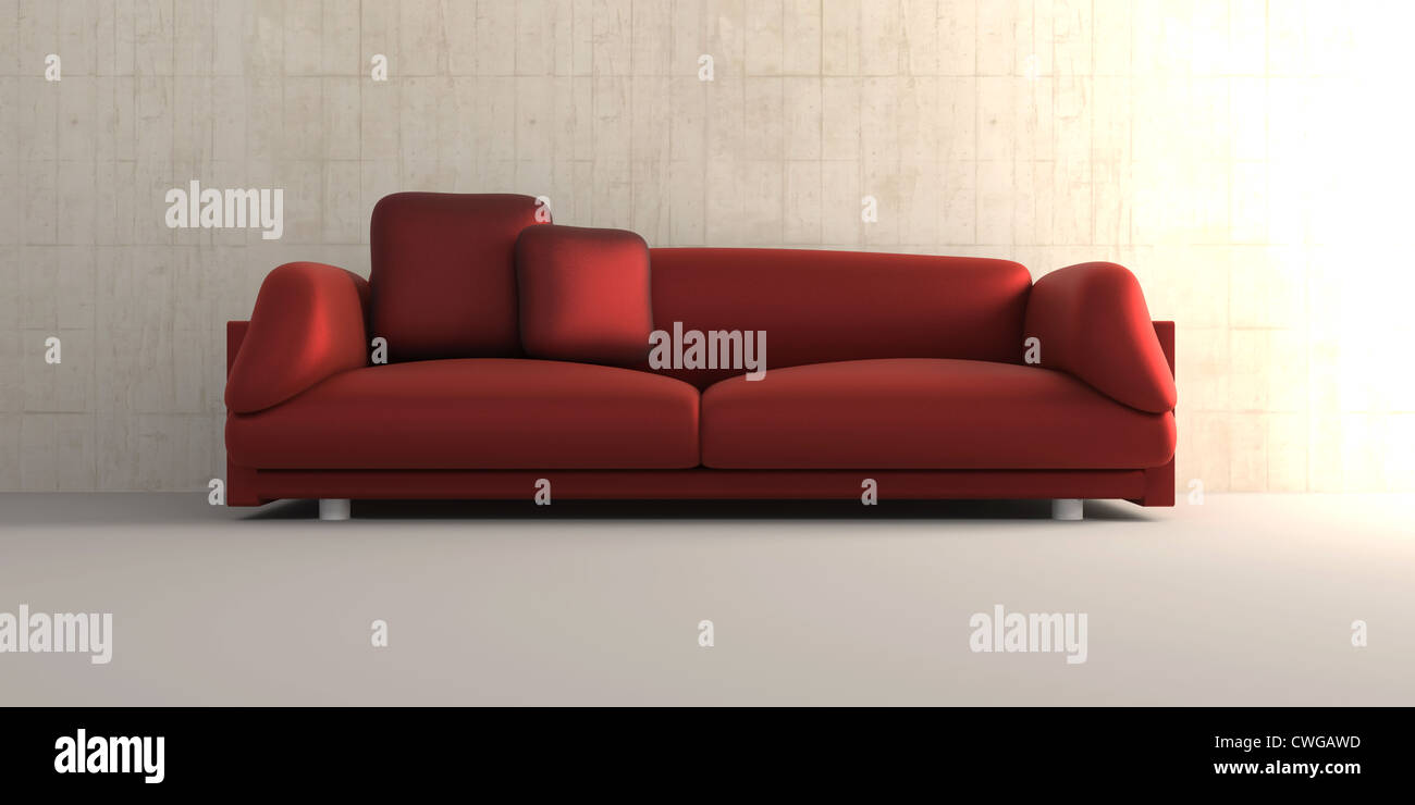 A Sofa in a empty room Stock Photo - Alamy