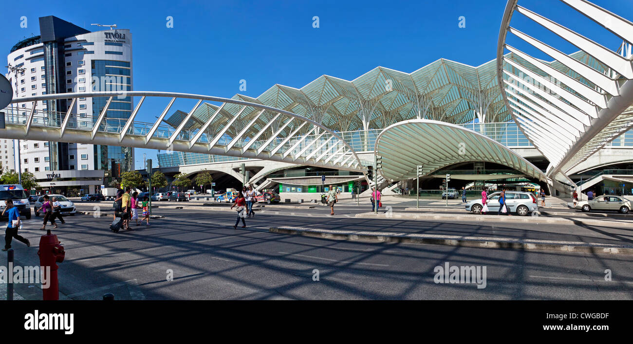 Gare do Oriente (Orient Station), a public transport hub in Lisbon ...