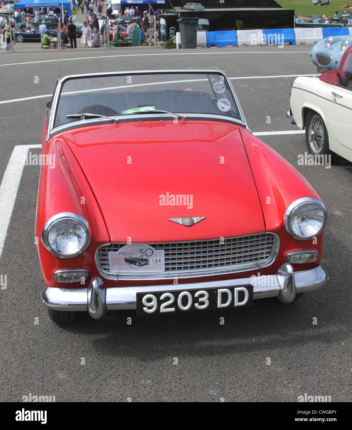 Austin Healey Sprite at Silverstone Classic July 2012 Stock Photo - Alamy