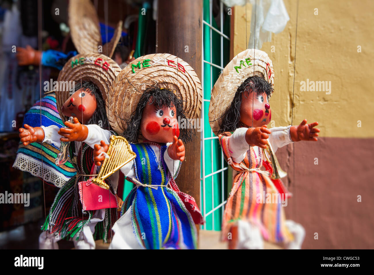 Puppets in market, Market 28 (Mercado 28), Cancun, Yucatan Peninsula ...