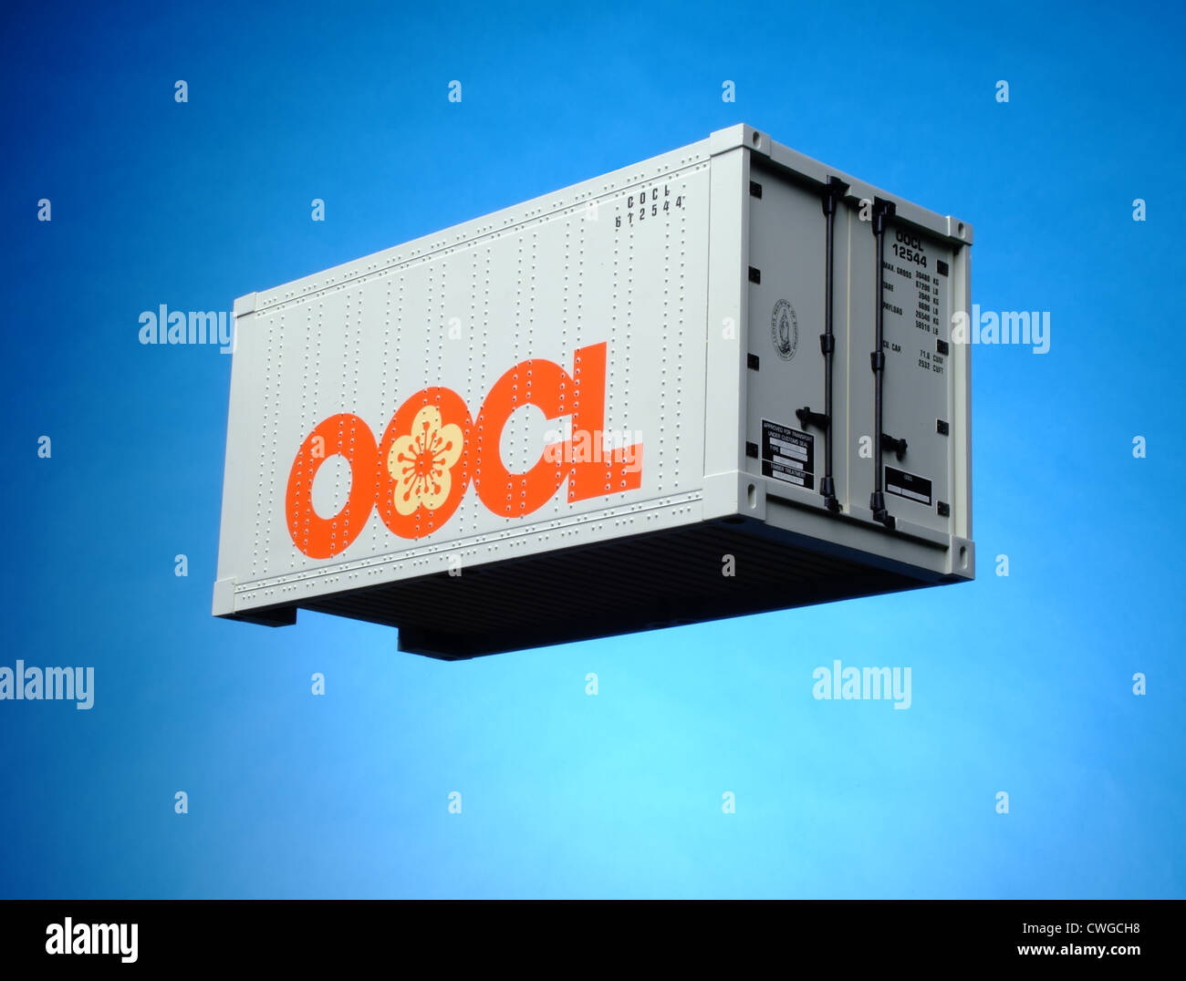 Hamburg, a container of Orient Overseas Container Line Stock Photo - Alamy