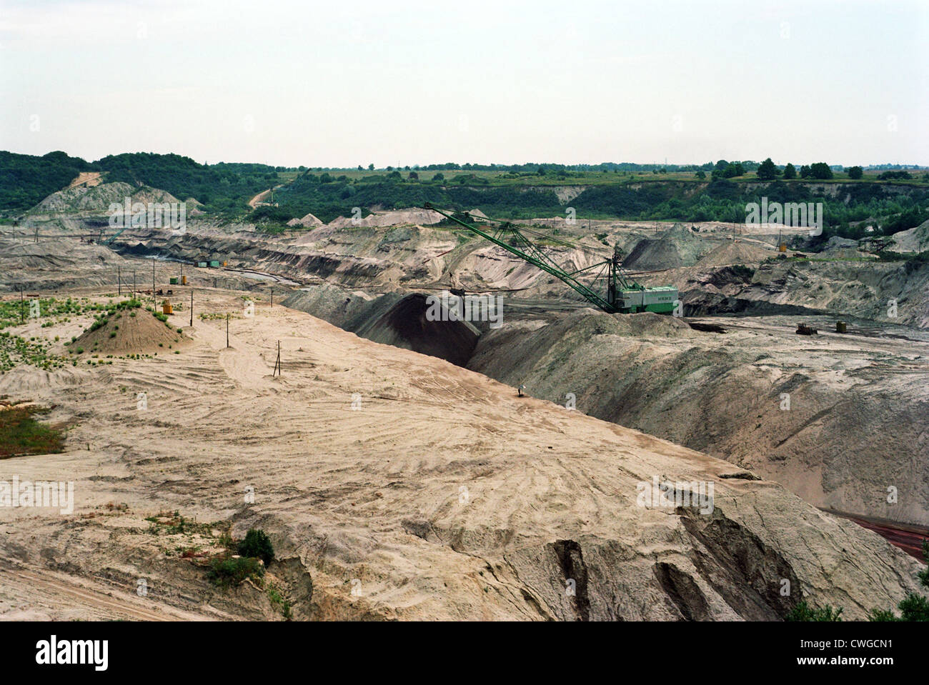 Mining of amber combine in Jantarny (Palmnicken), Kaliningrad, Russia ...