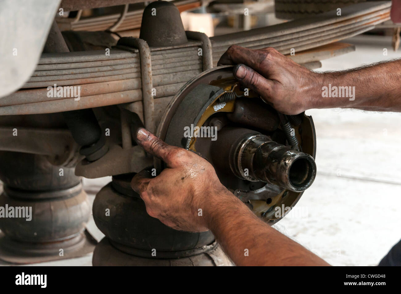 Car service inside Stock Photo - Alamy