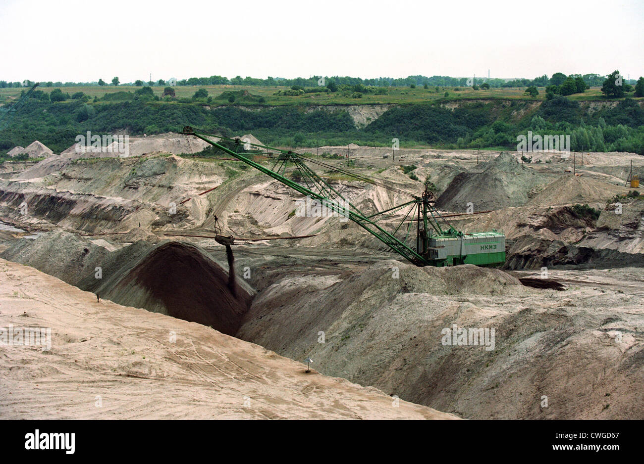 Mining of amber combine in Jantarny (Palmnicken), Kaliningrad, Russia ...