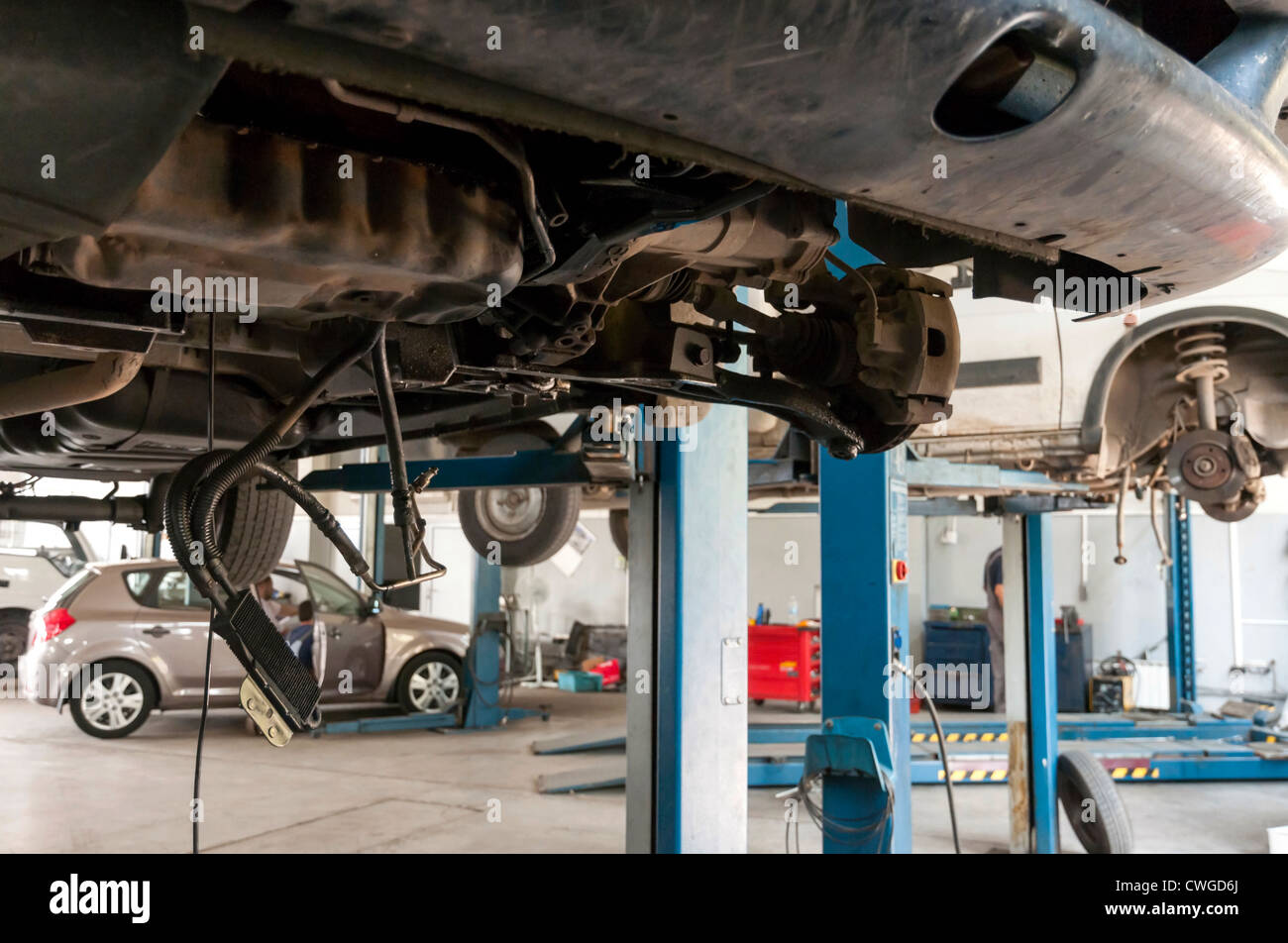 Car service inside Stock Photo - Alamy
