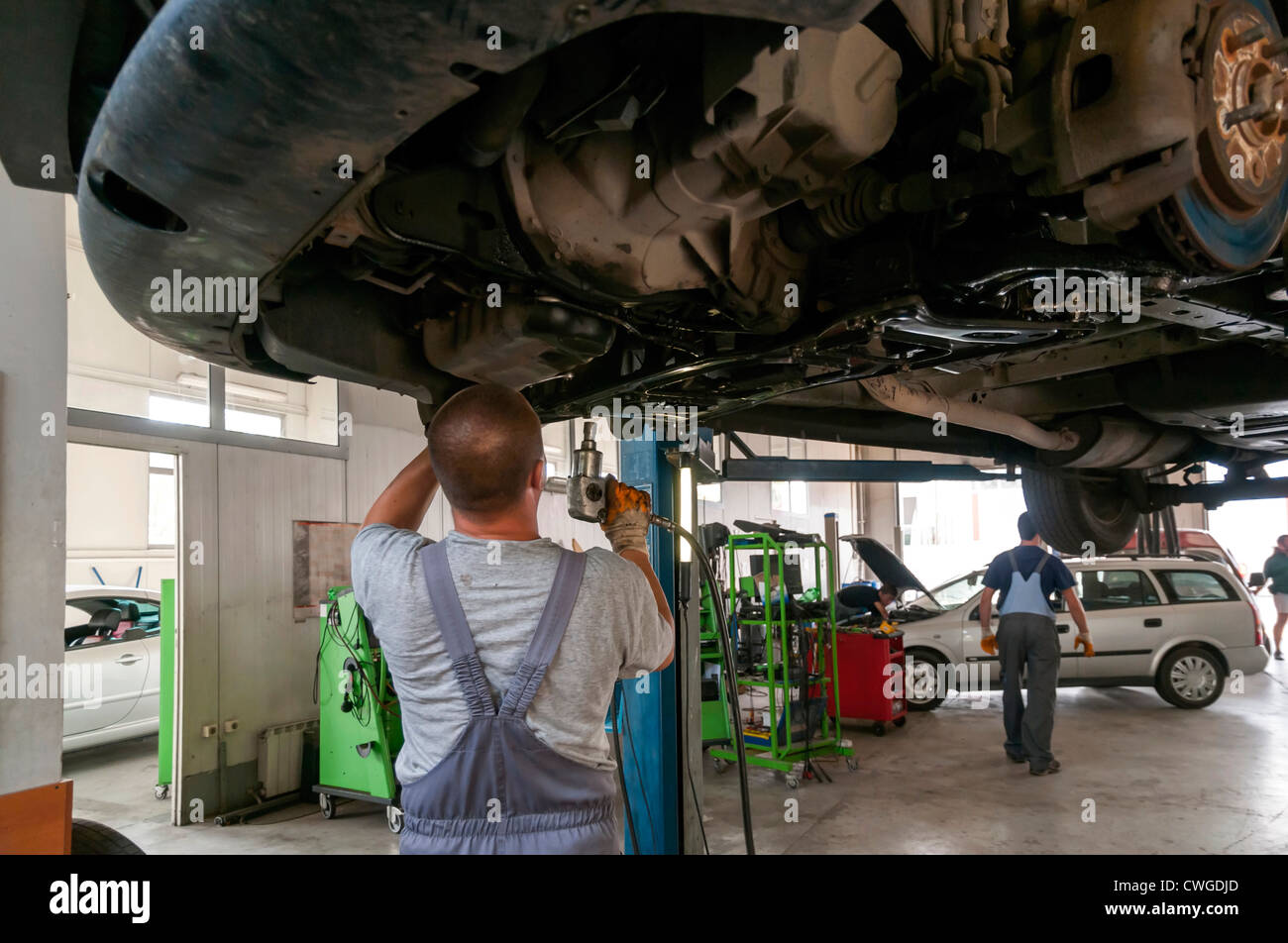 Car service inside Stock Photo - Alamy