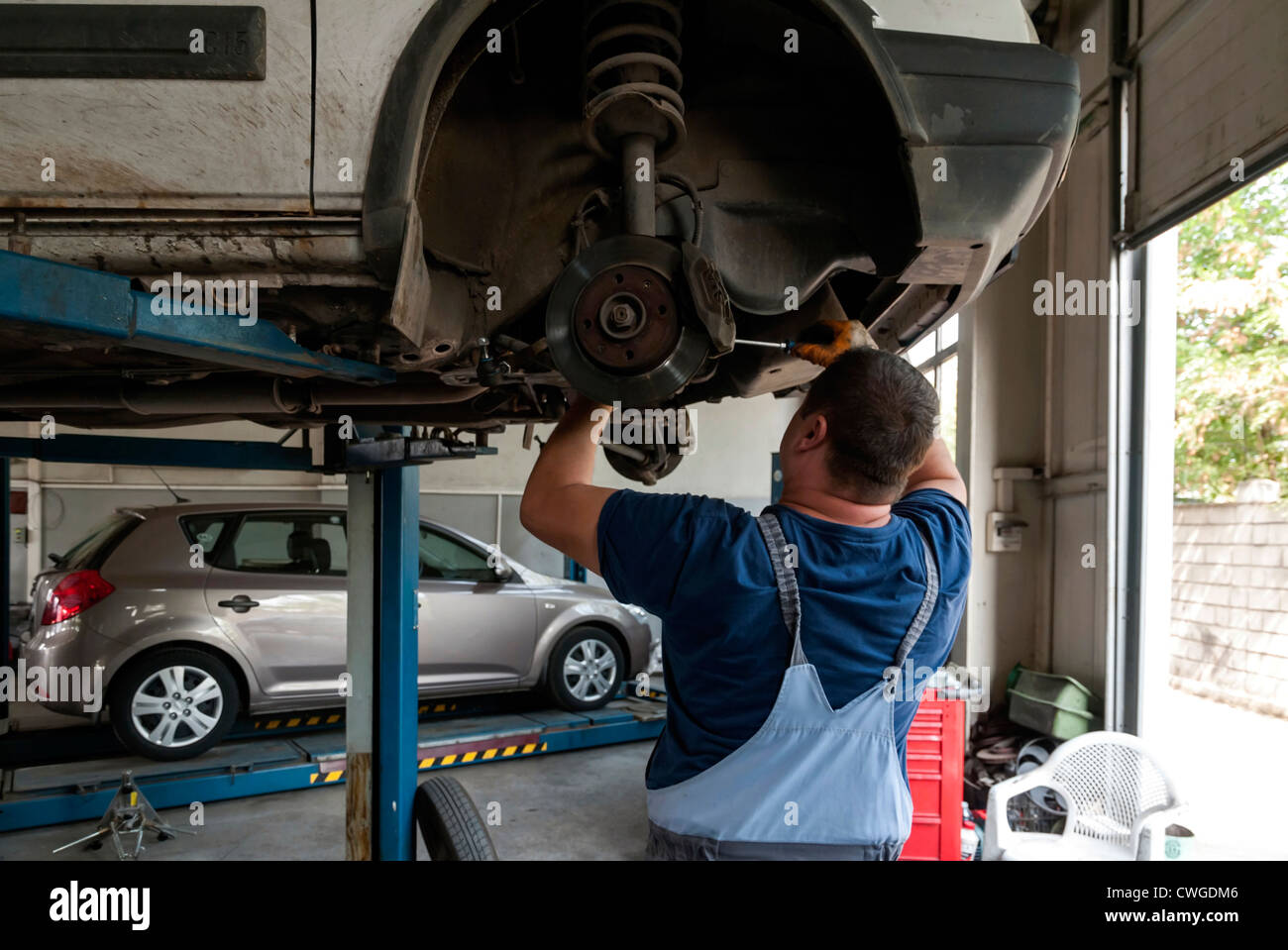 Car service inside Stock Photo - Alamy