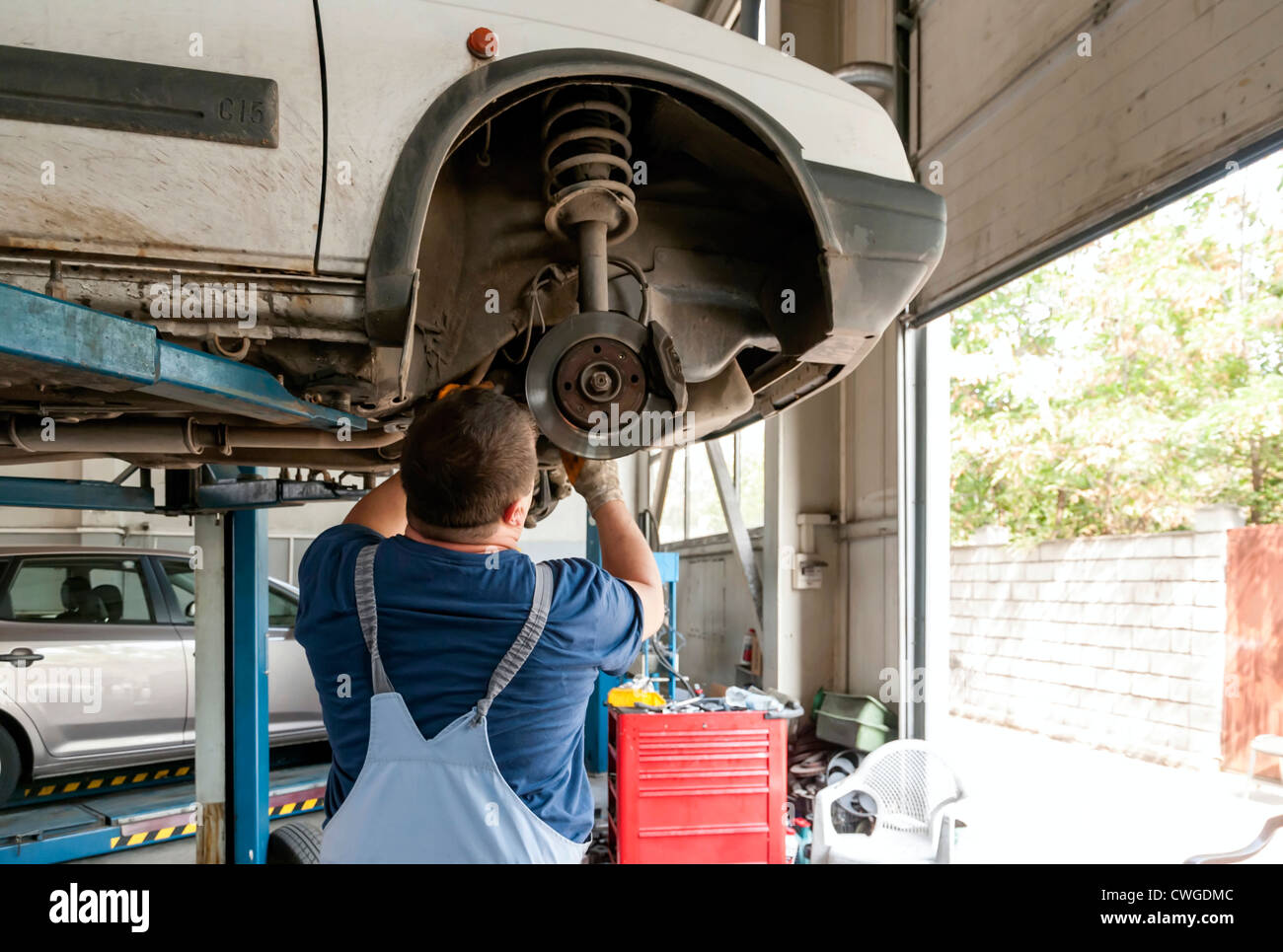Car service inside Stock Photo - Alamy