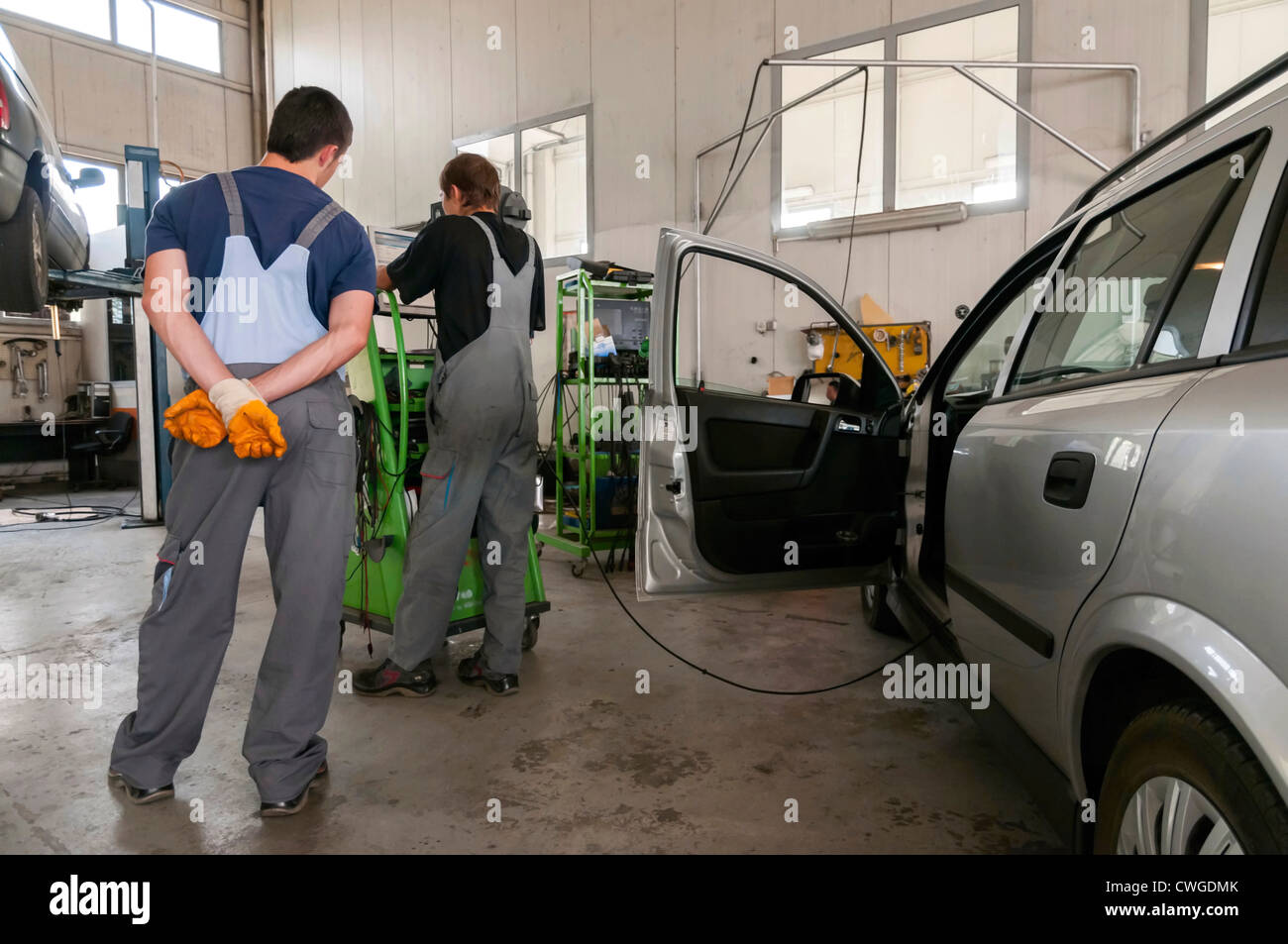 Car service inside Stock Photo - Alamy