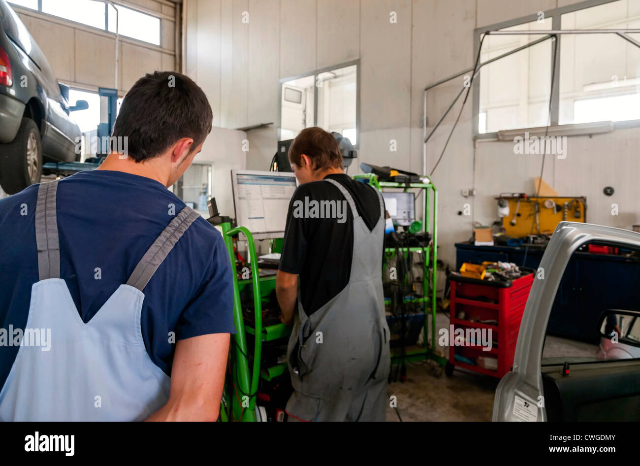 Car service inside Stock Photo - Alamy