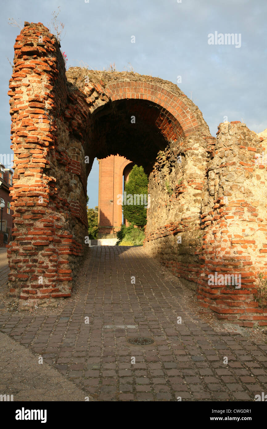 The Balkerne Gate, the largest surviving Roman gateway in Britain ...