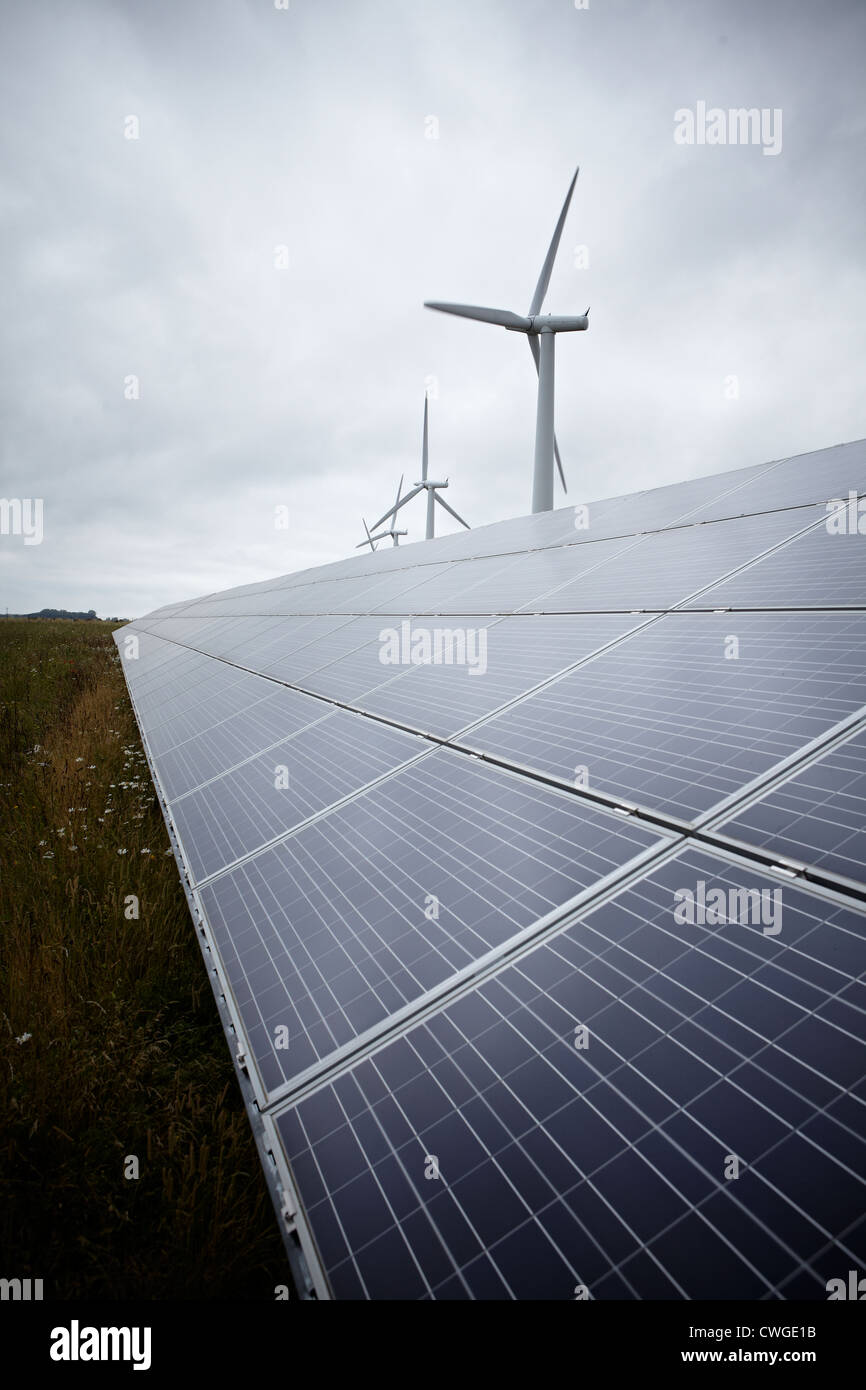 Westmill Solar Farm Watchfield near Swindon. Westmill is one of the UK ...