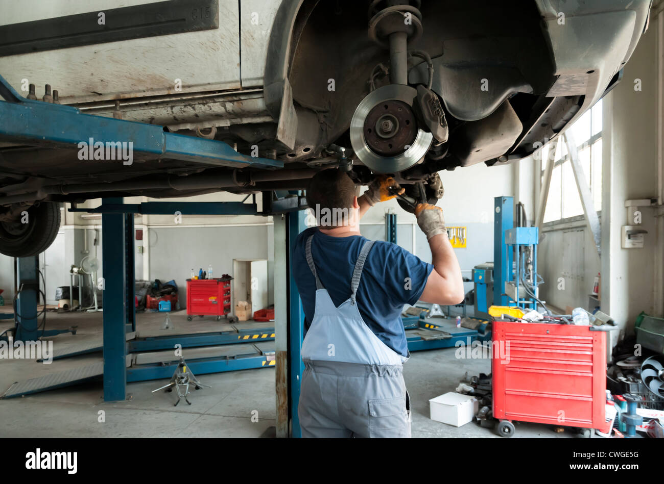 Car service inside Stock Photo - Alamy