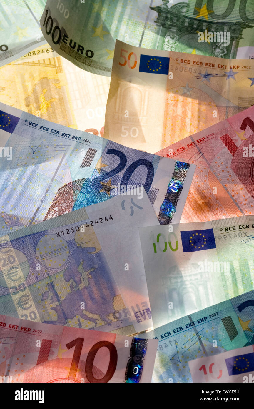 Banknotes different denominations lie hi-res stock photography and ...