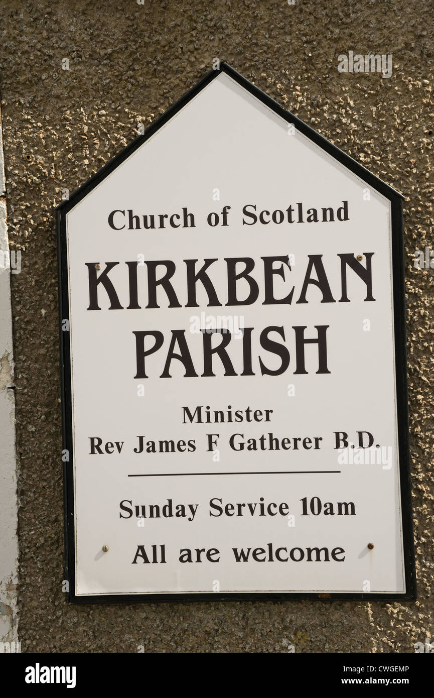 Kirkbean Parish Church, Dumfries and Galloway Scotland Stock Photo - Alamy