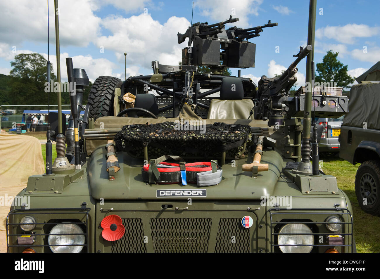 Display of Land Rover 4x4 military vehicles at annual Eastnor Land ...