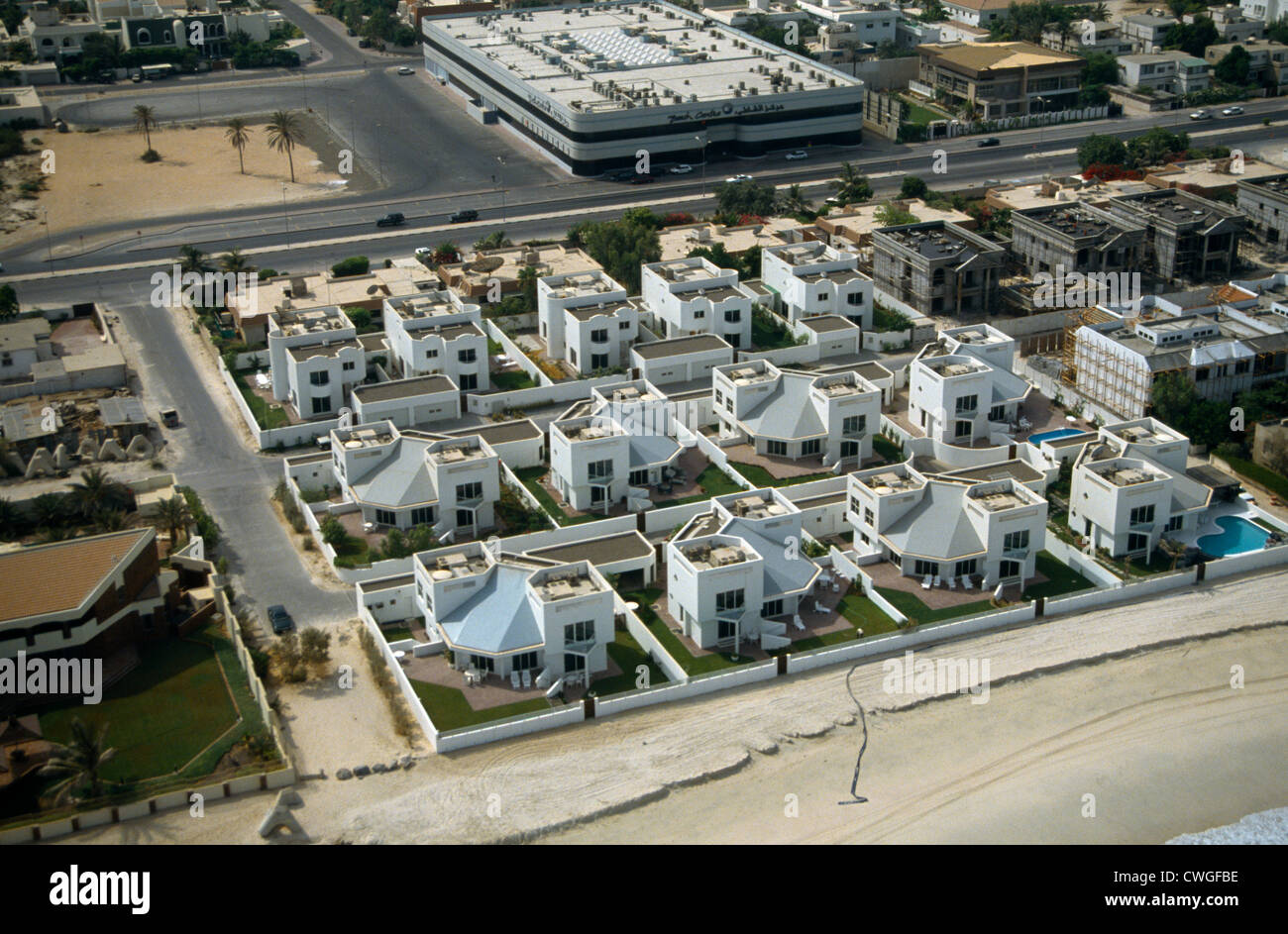 Dubai UAE Aerial Of Homes Showing Compound Stock Photo - Alamy