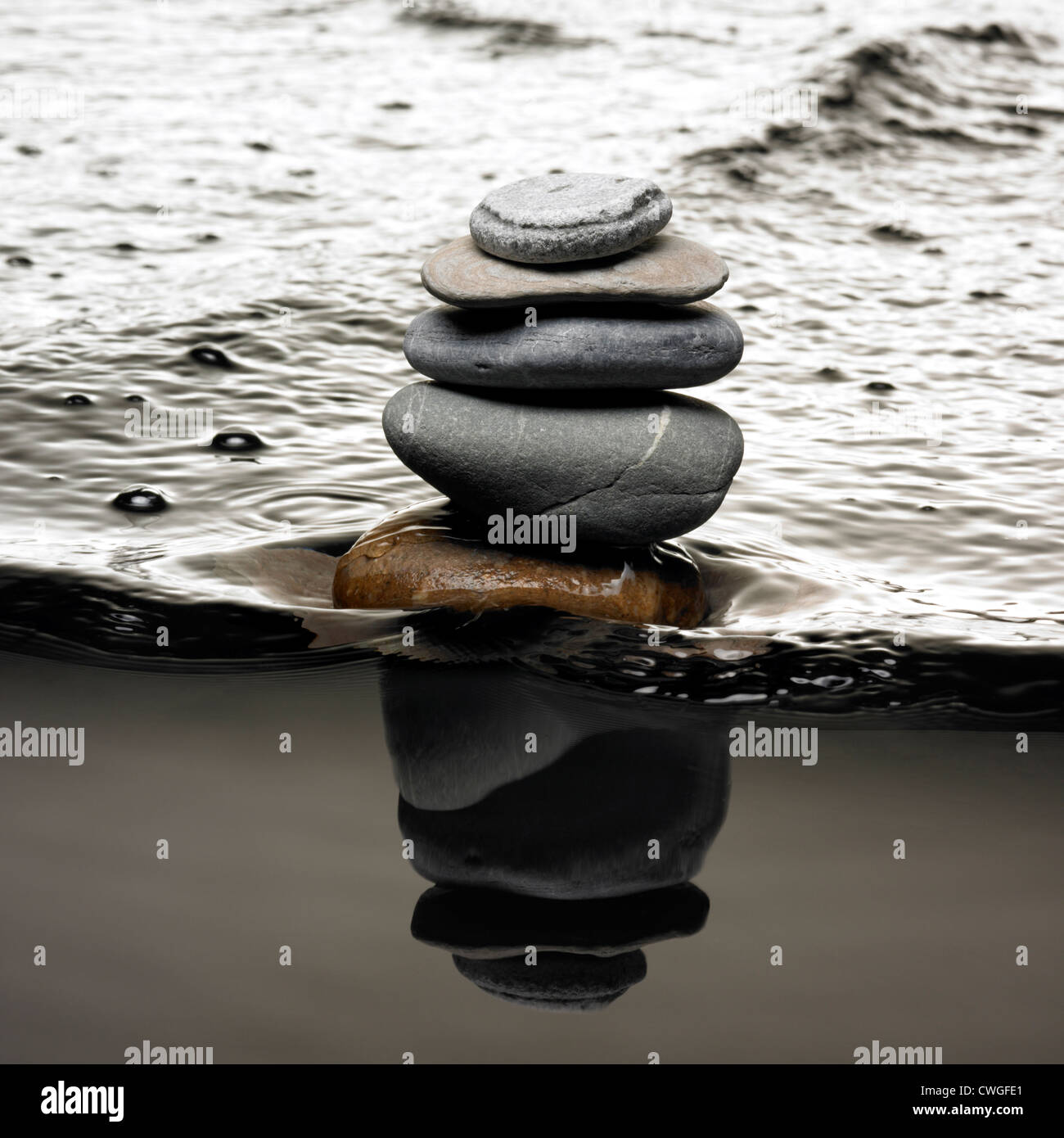 Water on stones hi-res stock photography and images - Alamy