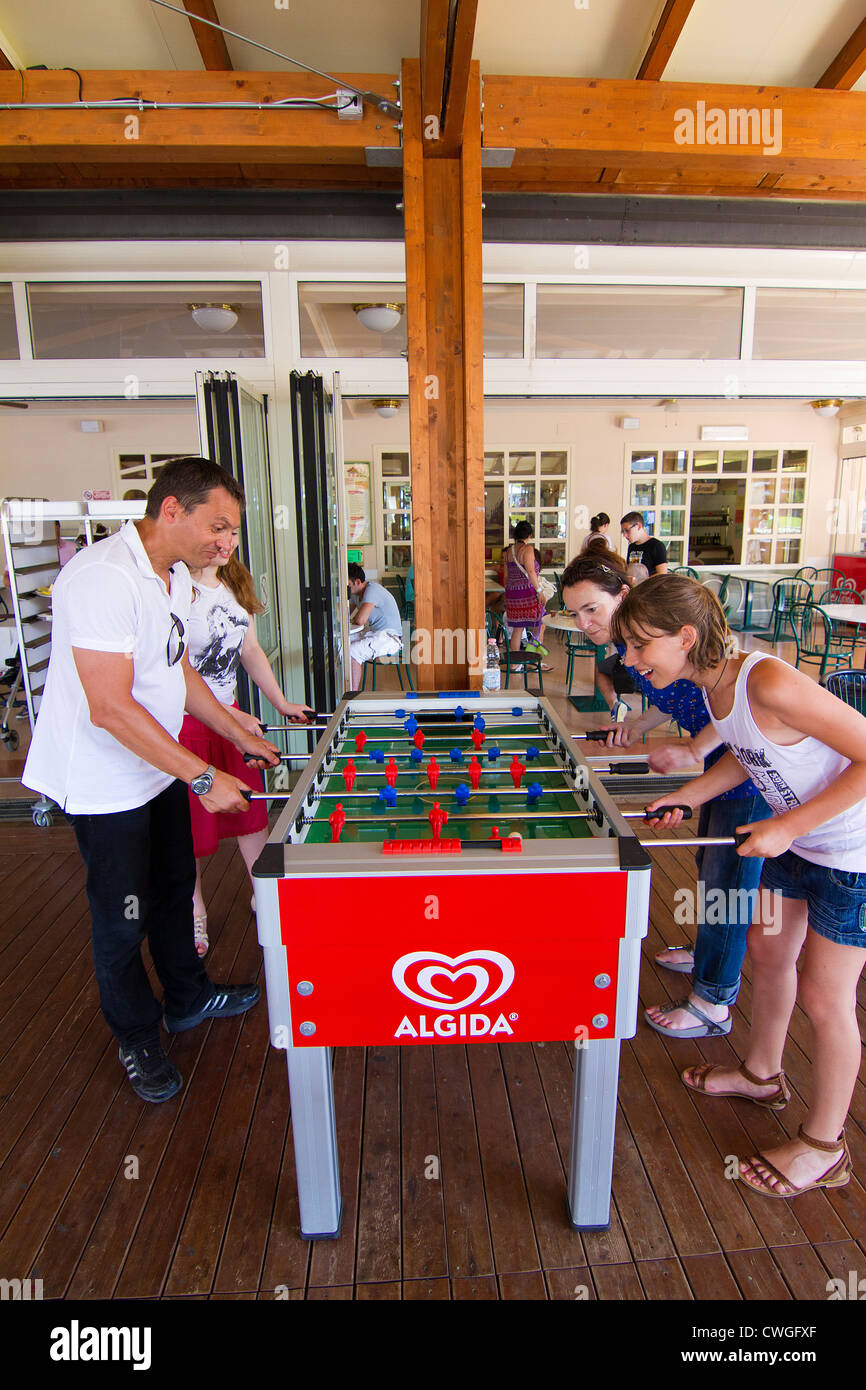 Children playing table football hi-res stock photography and images - Alamy