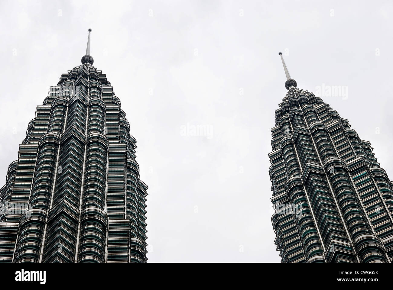 A view of the Petronas building in Malaysia Stock Photo - Alamy