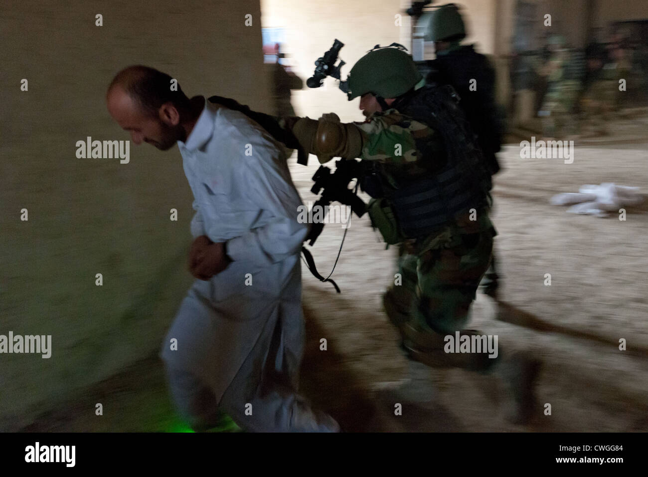 Afghan Special Forces demonstrated an insurgent arrest exercise during ...