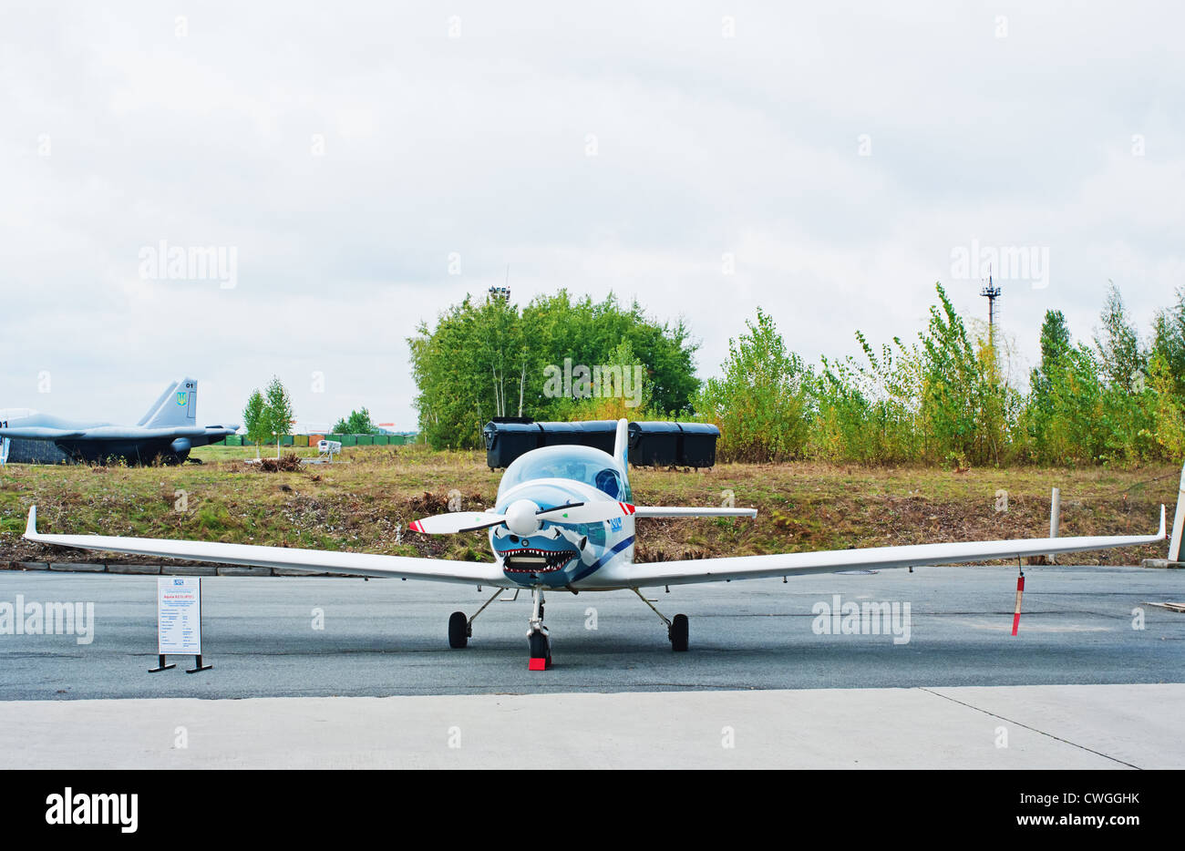 Light airplane for cruising and training Stock Photo - Alamy